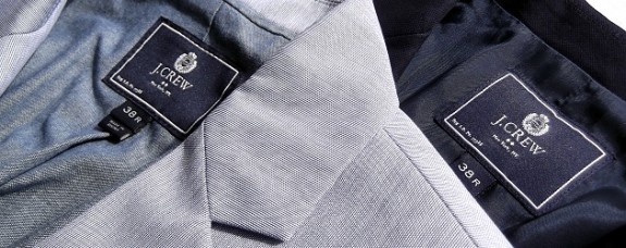 In Person: J. Crew Factory Pique and Corded Cotton Suits