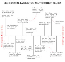 Signs you’re taking too many Fashion Selfies