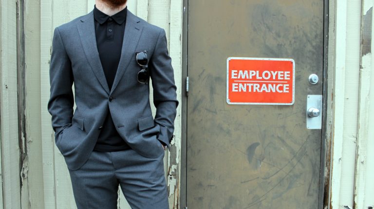 The Versatile Medium Gray Suit 3 Ways: #1 – Casual