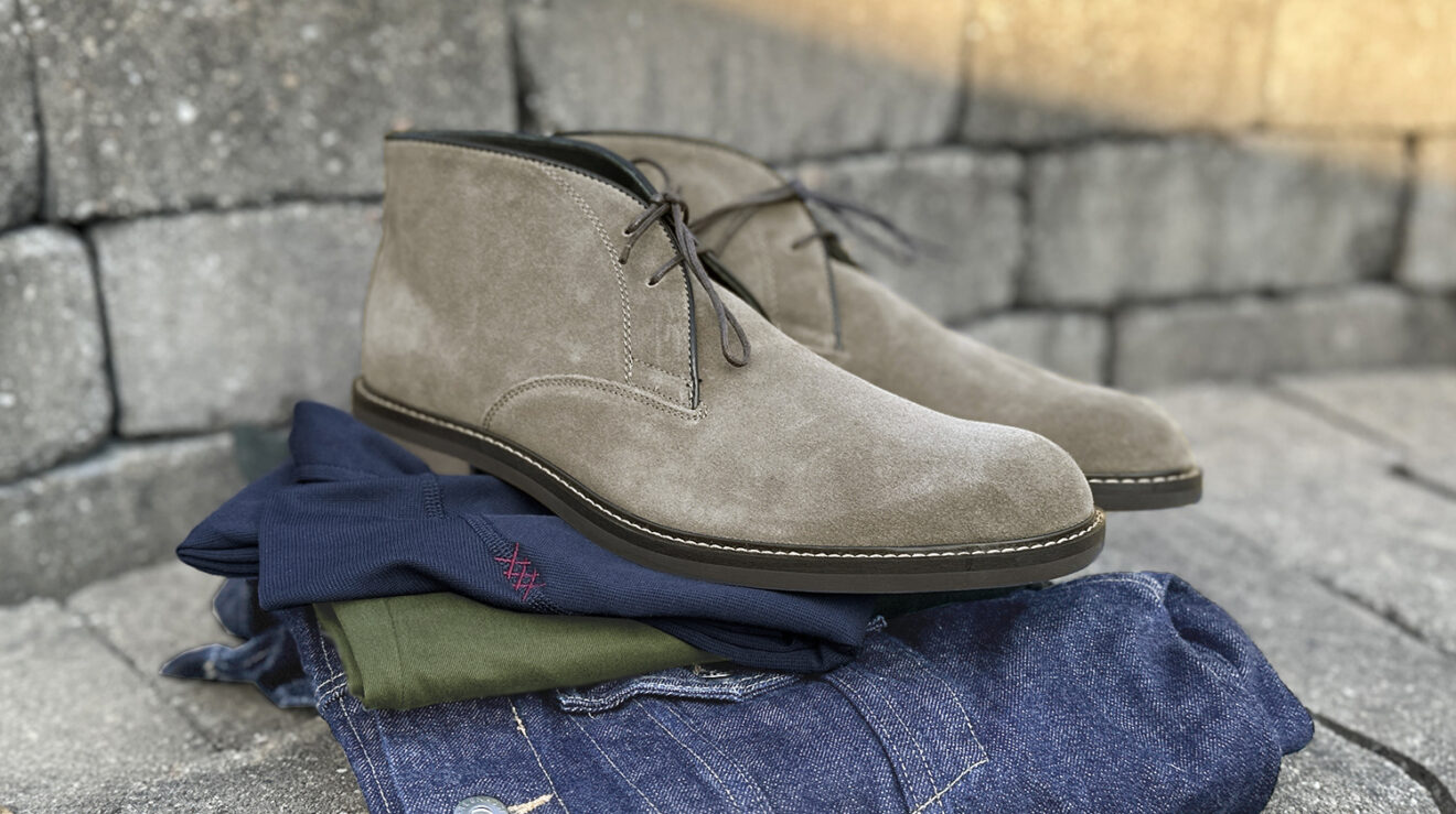 Chinos, Chukkas, Polo: Brown, Olive, and Blue (and a jacket for fall)